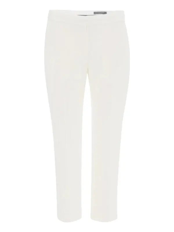 Alexander McQueen Leaf Crepe Cigarette Trousers - Black