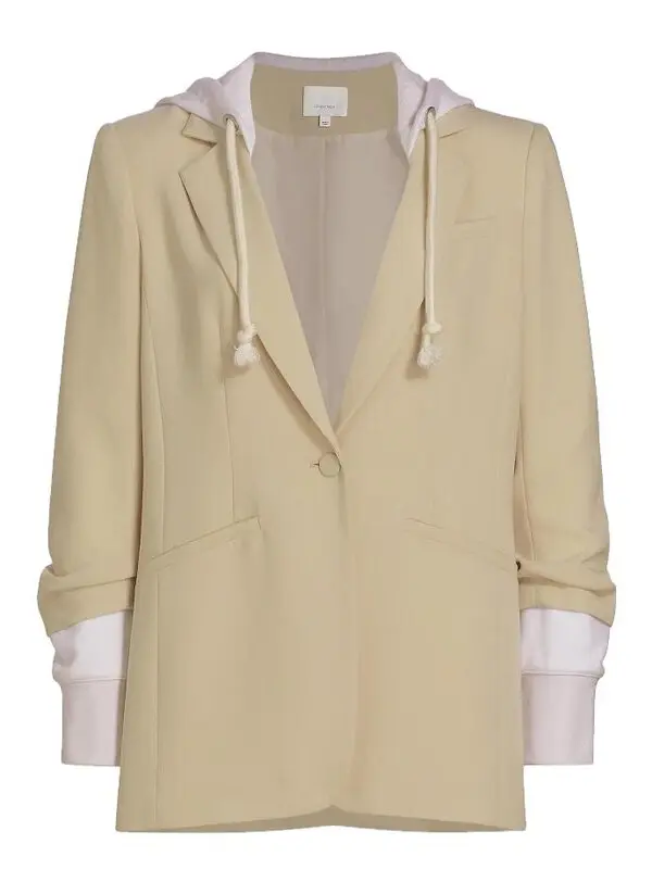 Cinq À Sept Khloe Hooded Blazer - Plaster White
