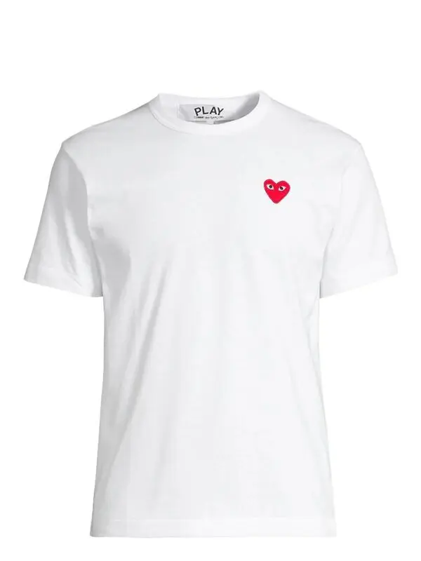 Play Comme Des Garcon Heart Tee - White