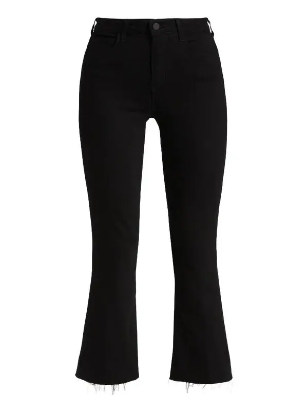 L'Agence Kendra High-rise Cropped Jeans - Black