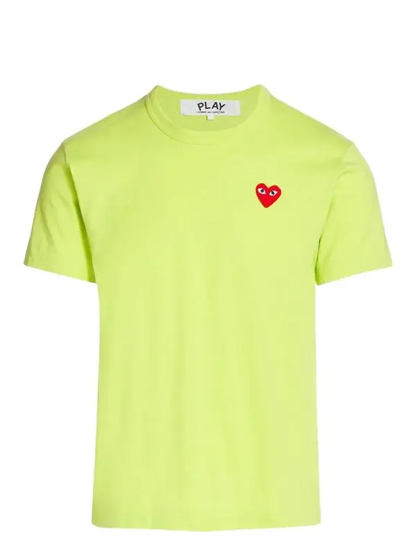 Play Comme Des Garcon Play Heart T-shirt - Green
