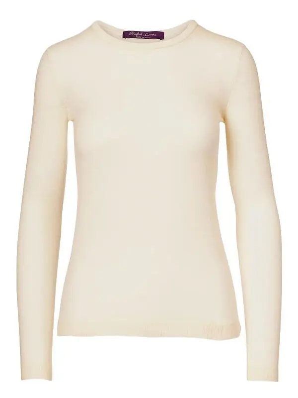 Ralph Lauren Cashmere Crewneck Sweater - Lux Cream