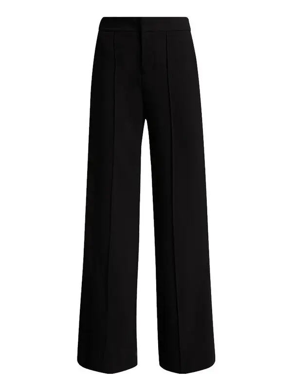 Alice + Olivia Dylan High-waist Wide-leg Pants - Black