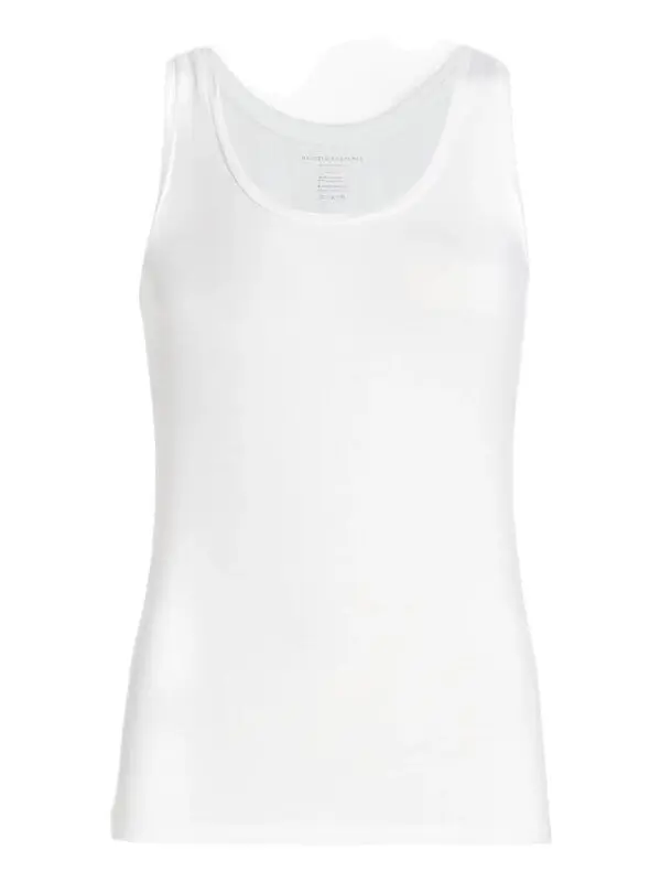 Majestic Filatures Soft Touch Scoop-neck Tank - Blanc
