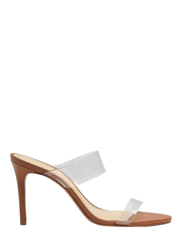 Schutz Ariella 100mm Vinyl Mules - Transparent