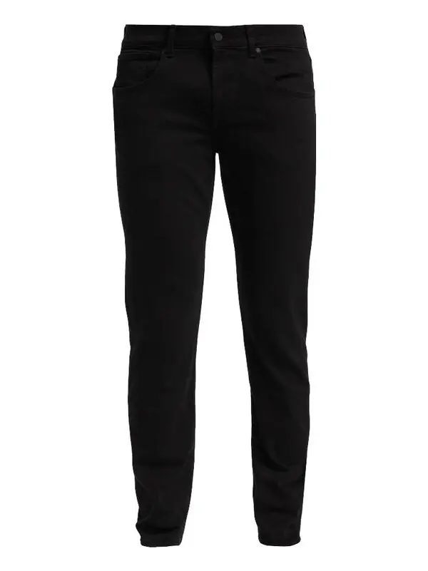 7 For All Mankind Slimmy Airweft Slim-fit Tapered Jeans - Black