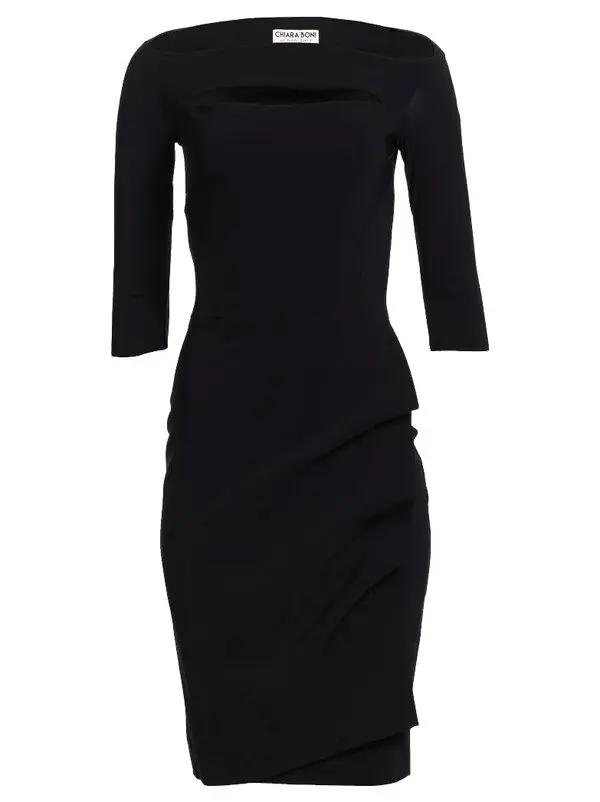 Chiara Boni La Petite Robe Kate Boatneck Dress - Black