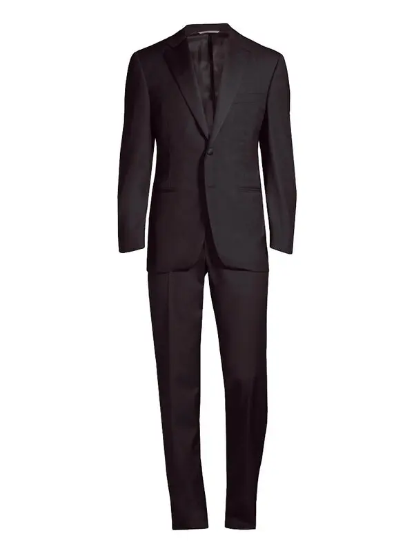 Canali Notch Lapel Tuxedo - Black