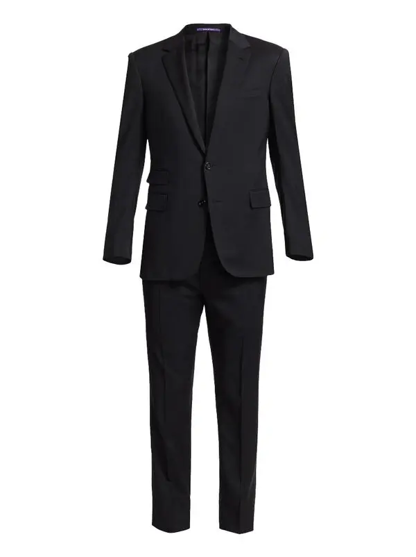 Ralph Lauren Purple Label Gregory Wool Serge Suit - Black