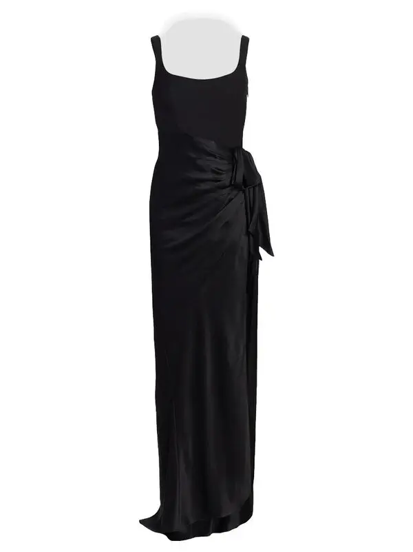 Cinq À Sept Marian Draped Gown - Black