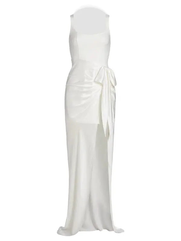 Cinq À Sept Marian Draped Gown - Ivory