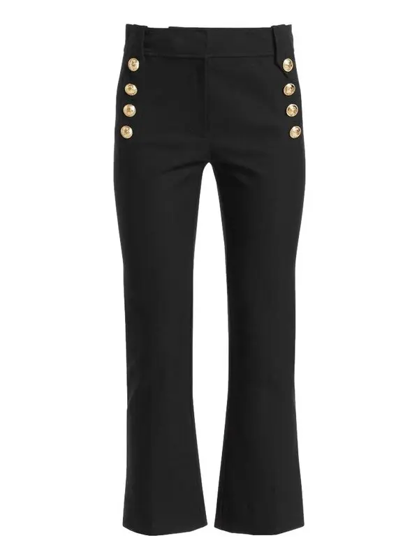Derek Lam 10 Crosby Robertson Crop Flare Pants - Black