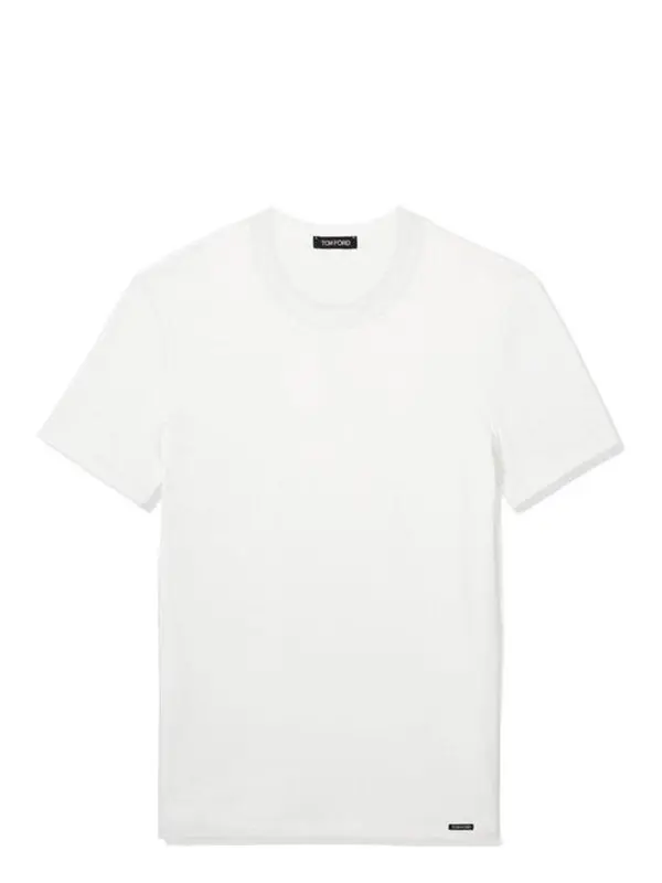 TOM FORD Stretch-cotton Crewneck T-shirt - White