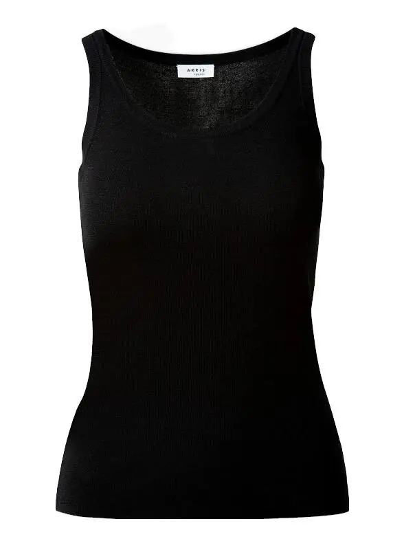 Akris Elets Wool Tank Top - Black