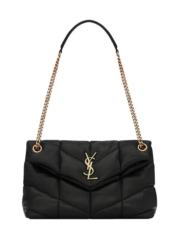 Saint Laurent Puffer Shoulder Bag - Noir