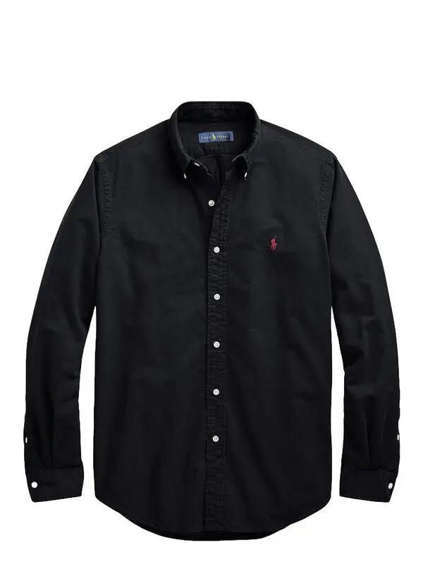 Polo Ralph Lauren Gart-dyed Classic-fit Oxford Shirt - Black