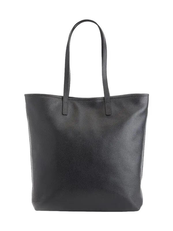 ROYCE NEW YORK Pebble Grain Tote Bag - Black