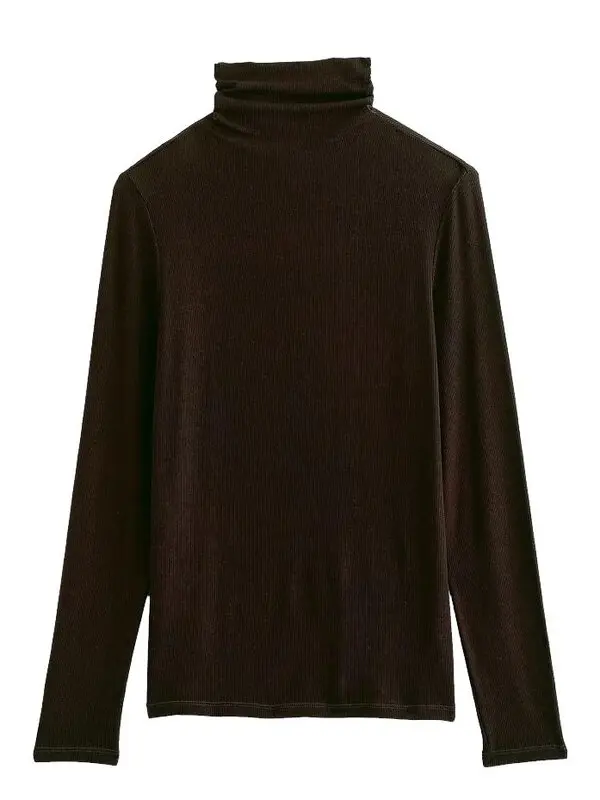 Ag Chels Cotton Turtleneck Sweater - Deep Trenches