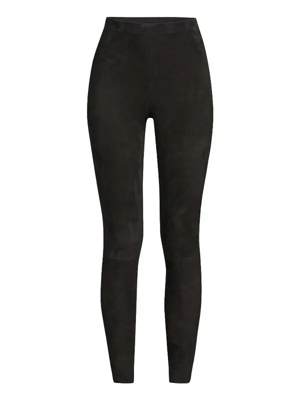 Alice + Olivia Maddox Suede Leggings - Black