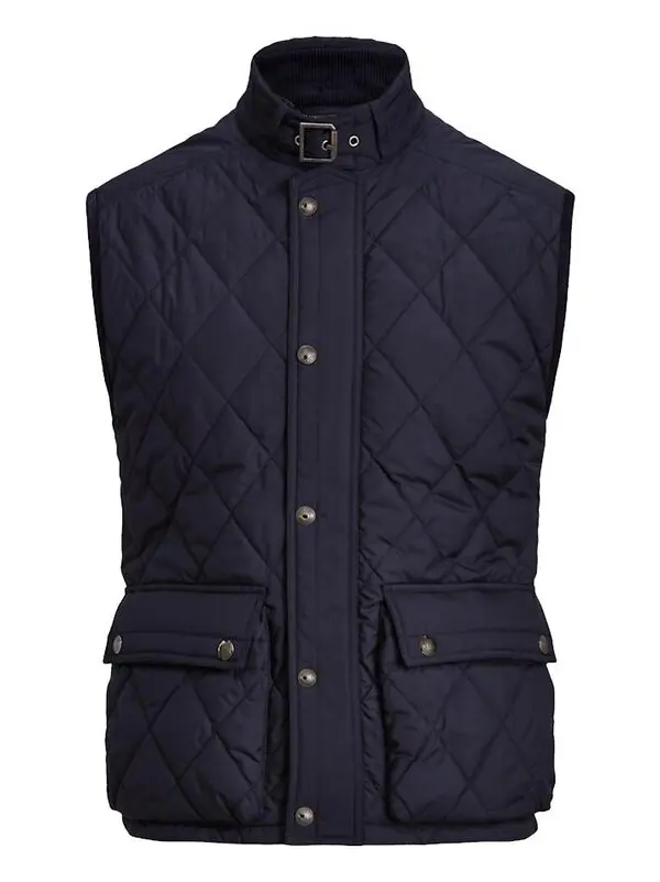 Ralph Lauren Purple Label Leyland Quilted Vest - Navy
