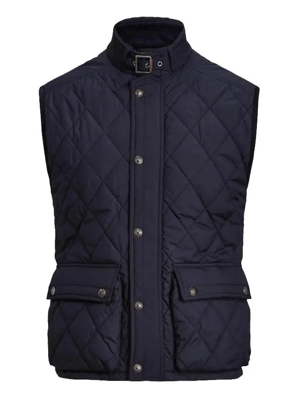 Ralph Lauren Purple Label Leyland Quilted Vest - Navy