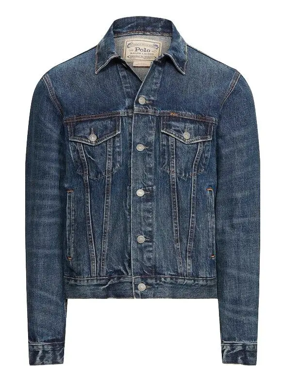 Polo Ralph Lauren Faded Denim Trucker Jacket - Blue