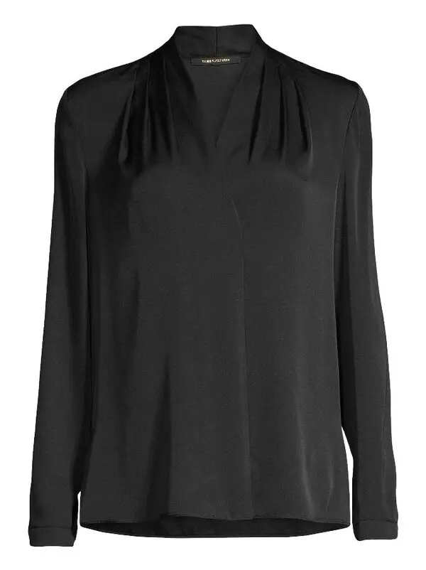 Kobi Halperin Nellie Silk-satin Blouse - Black