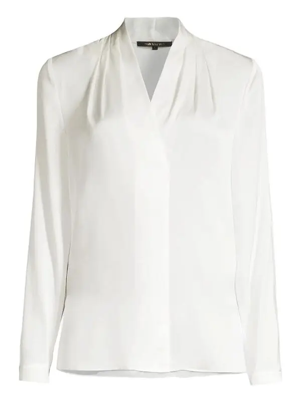 Kobi Halperin Nellie Silk-satin Blouse - Ivory