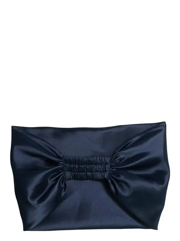 Amsale Mikado Shoulder Wrap - Navy
