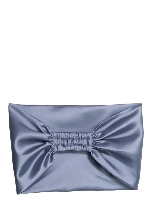 Amsale Mikado Shoulder Wrap - Slate