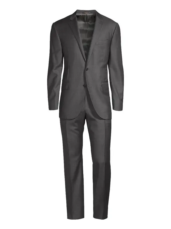Corneliani Classic Wool Suit - Dark Grey