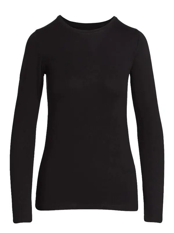 Majestic Filatures Soft Touch Long-sleeve Top - Noir
