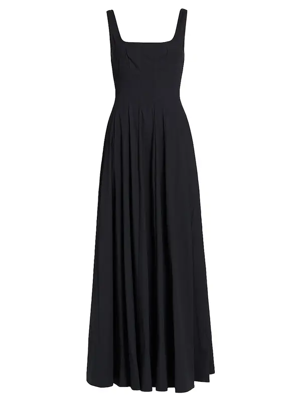 Staud Wells Maxi Dress - Black
