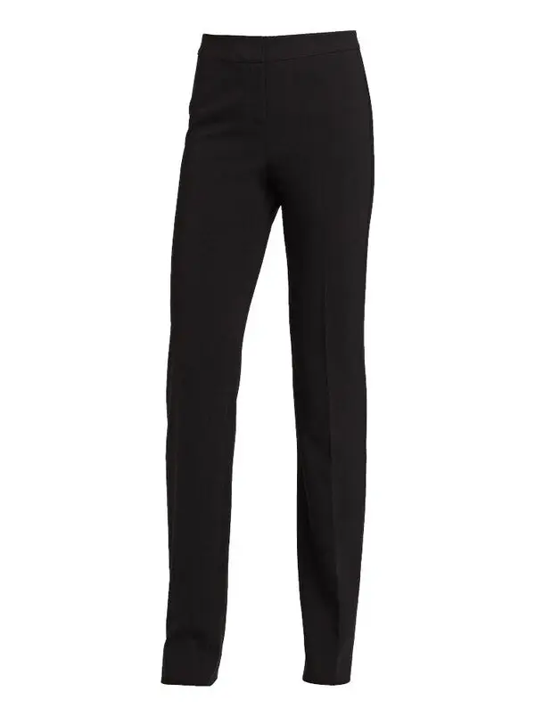 St. John Crepe Marocain Diana Pants - Caviar