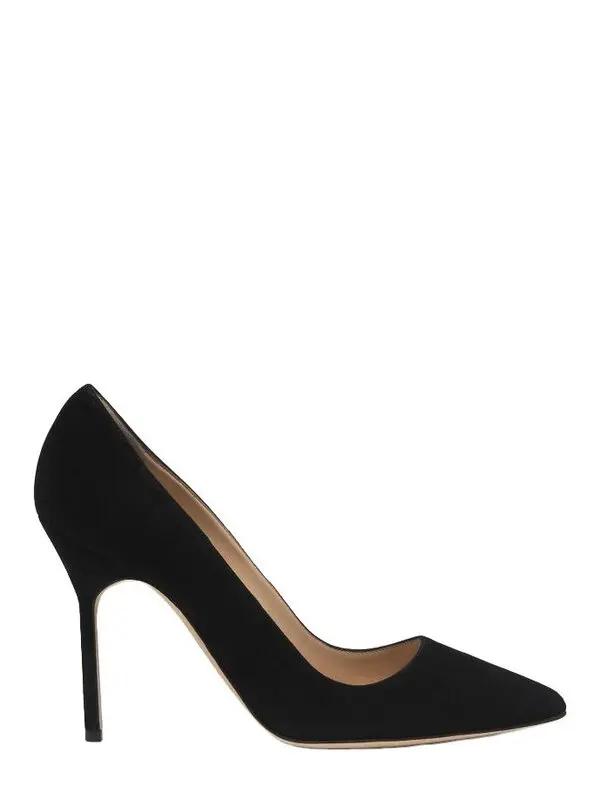 Manolo Blahnik Bb 105mm Suede Pumps - Black
