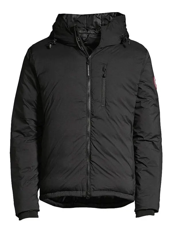 Canada Goose Lodge Down Hooded Jacket - Black