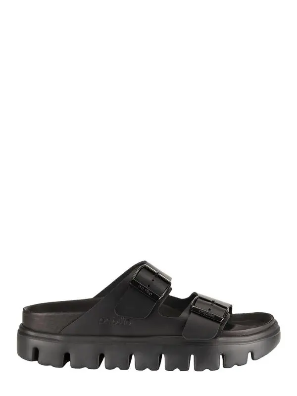 BIRKENSTOCK Milano Raffia Dual-buckle Slingback Sandals - Black