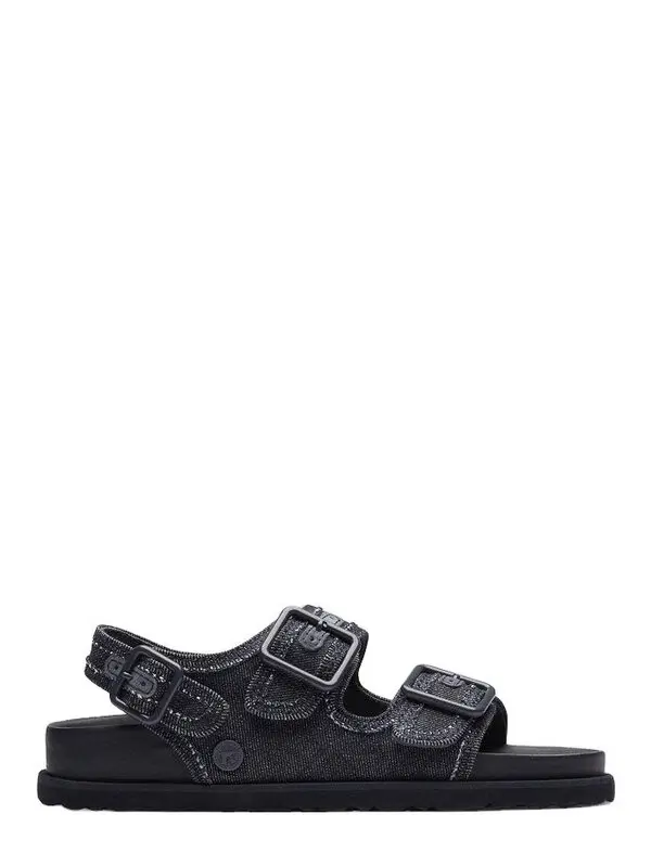 BIRKENSTOCK Arizona Chunky Leather Platform Sandals - Dark Blue