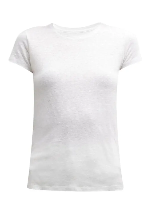 Majestic Filatures Stretch-linen T-shirt - White