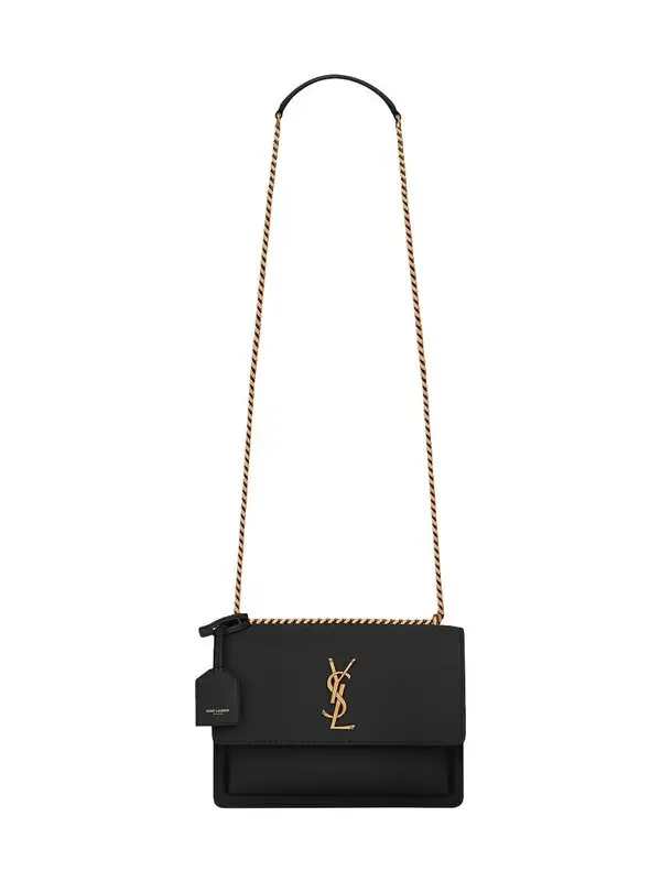 Saint Laurent Sunset Shoulder Bag - Black