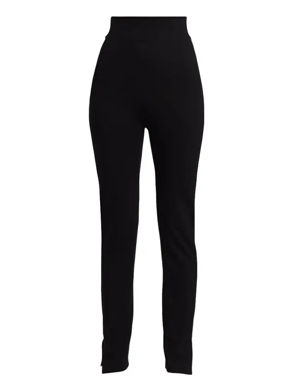 LESET Rio High-waisted Straight Pants - Black