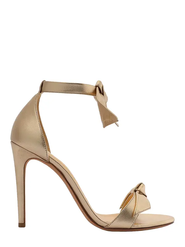 ALEXANDRE BIRMAN Clarita Metallic Leather Sandals - Golden