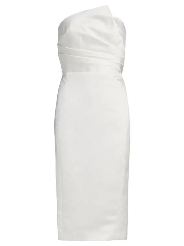 Amsale Strapless Slim Dress - Ivory