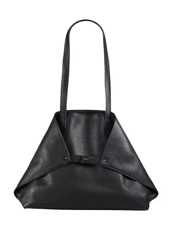 Akris Ai Leather Tote - Black