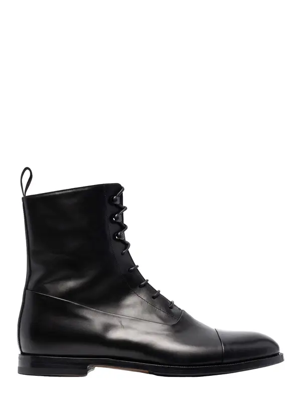 SCAROSSO Archie Lace-up Boots - Black