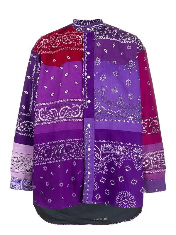 CHILDREN OF THE DISCORDANCE Bandana Print Shirt - Purple