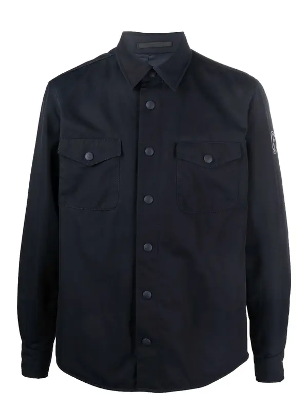 Giorgio Armani Long-sleeved Shirt Jacket - Blue
