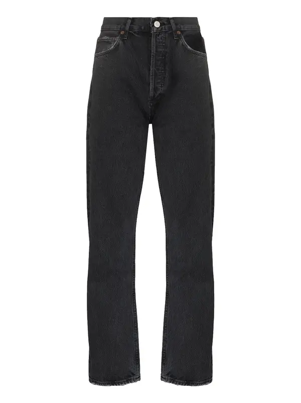 AGOLDE 90s Pinch Waist Straight-leg Jeans - Black
