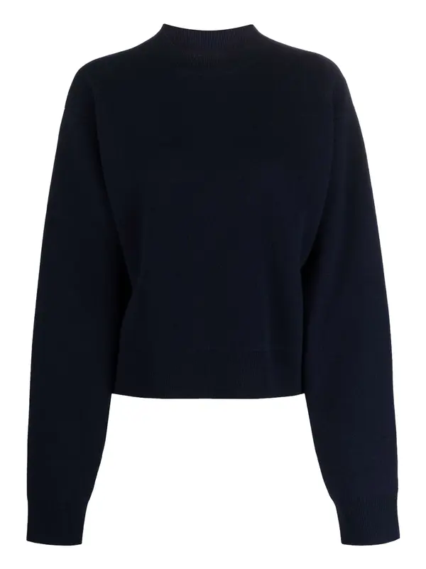 JIL SANDER Drop-shoulder Long-sleeve Jumper - Blue