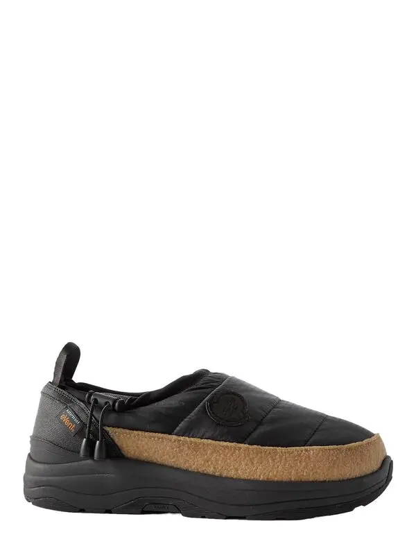 Moncler Suicoke 1952 Pepper Quilted Loafers - Black